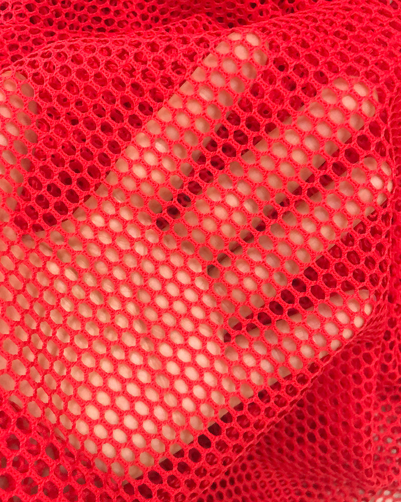 Red Fishnet Monokini Swimsuit See Through G String Thong One Piece ...