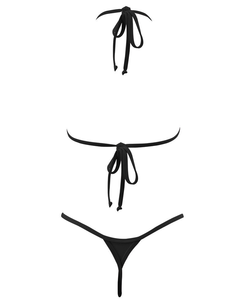 SHERRYLO Black Spider Extreme One Piece String Bikini – SHERRYLO Swimwear