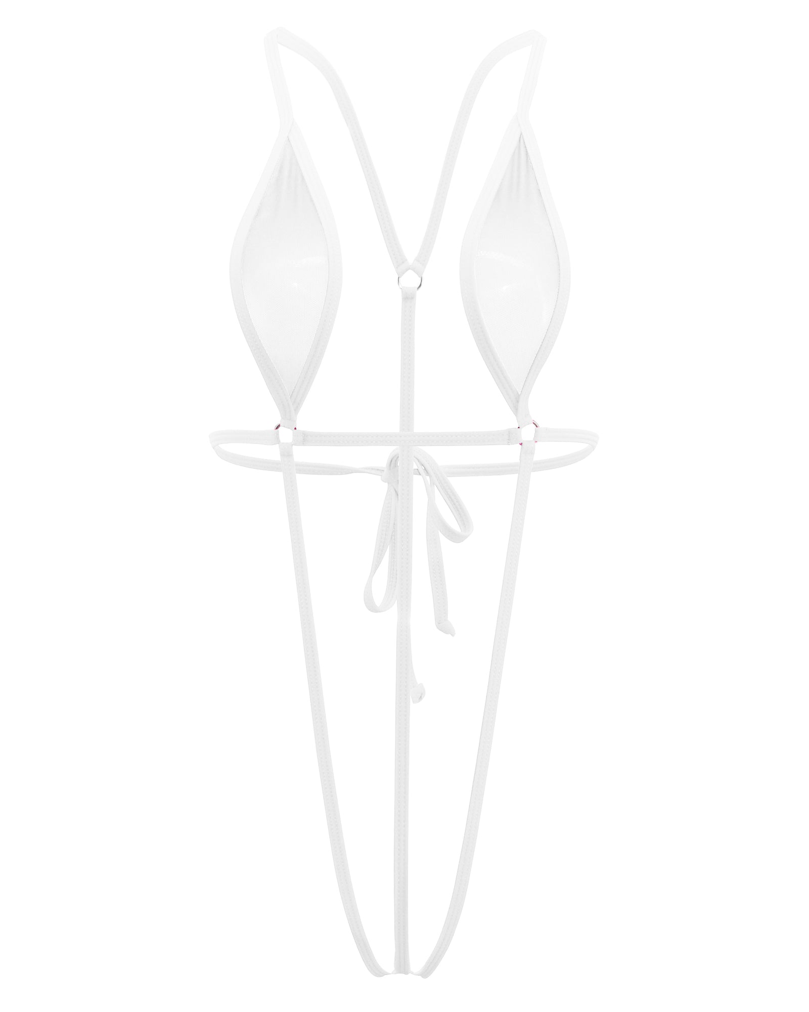 Slingshot Bikini White Sheer Extreme Sling Bikini Mini Micro G String ...